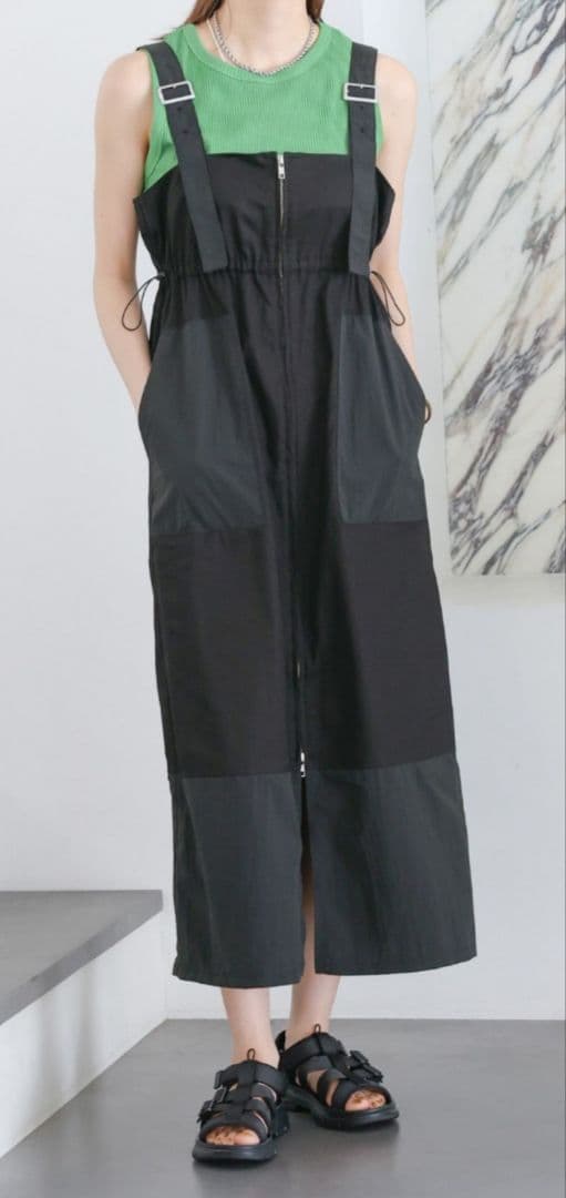 【LEPSIM】異素材ZIPジャンスカ - メルカリ