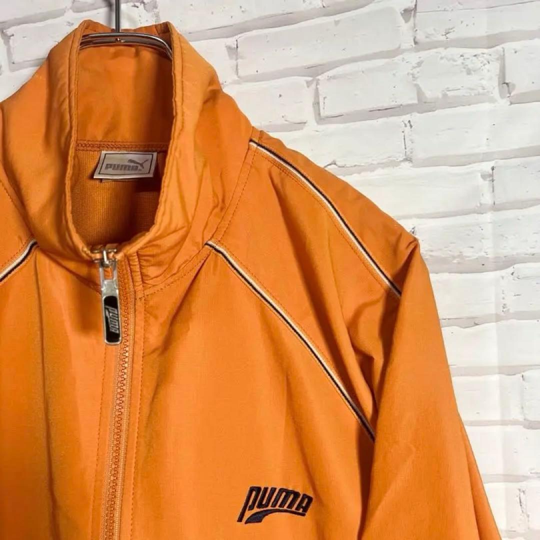 【レアカラー】90’s PUMAトラックジャケット刺繍ロゴ オレンジ Lサイズ - メルカリ