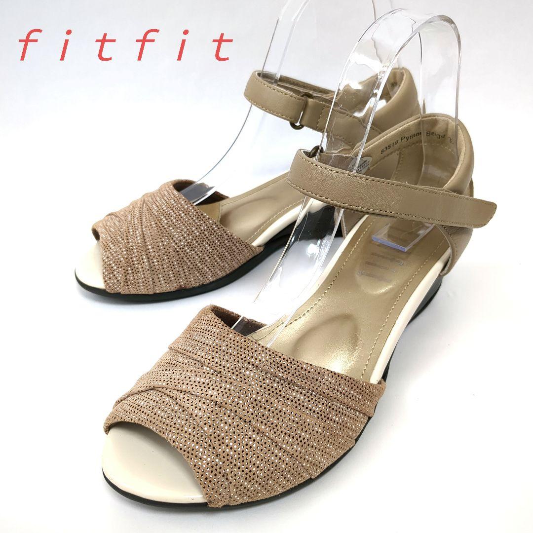 fitfit フィットフィット サンダル レザー ストラップ 23cm - メルカリ