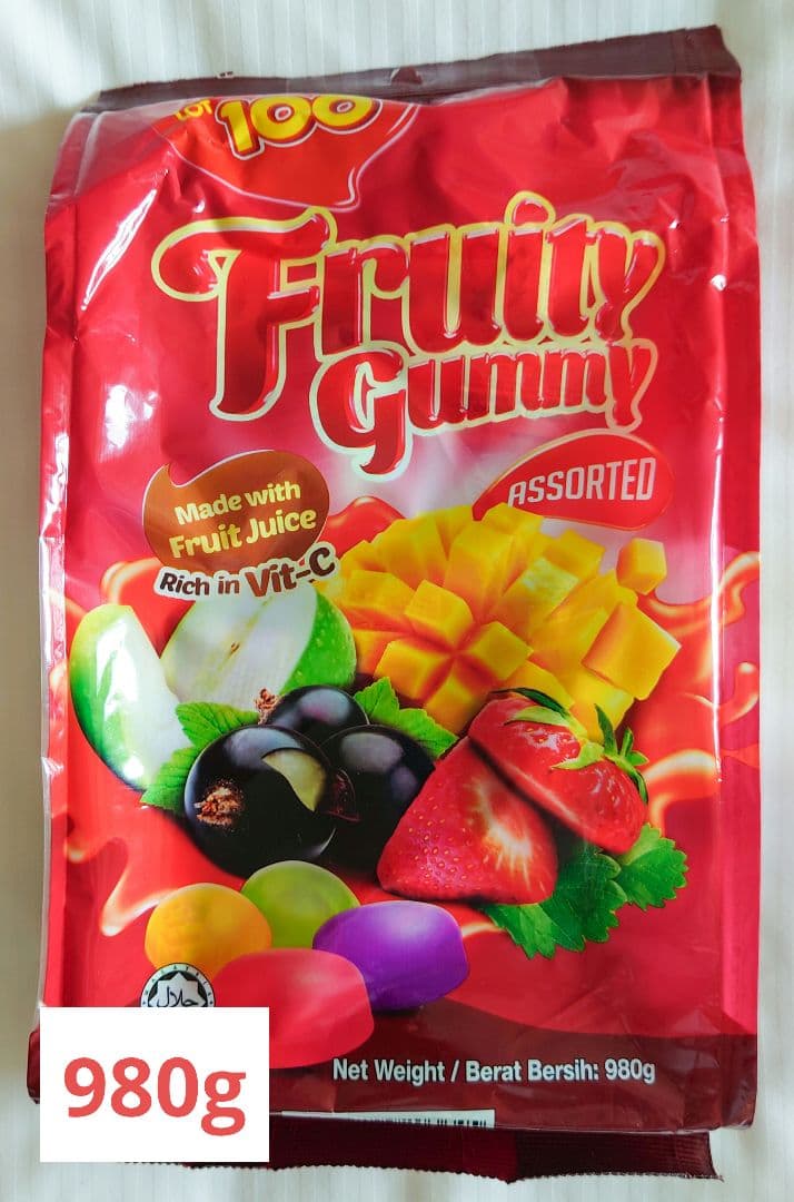 LOT100 アソートグミ 980g 1袋 マレーシアで大人気 日本未上陸 by メルカリ