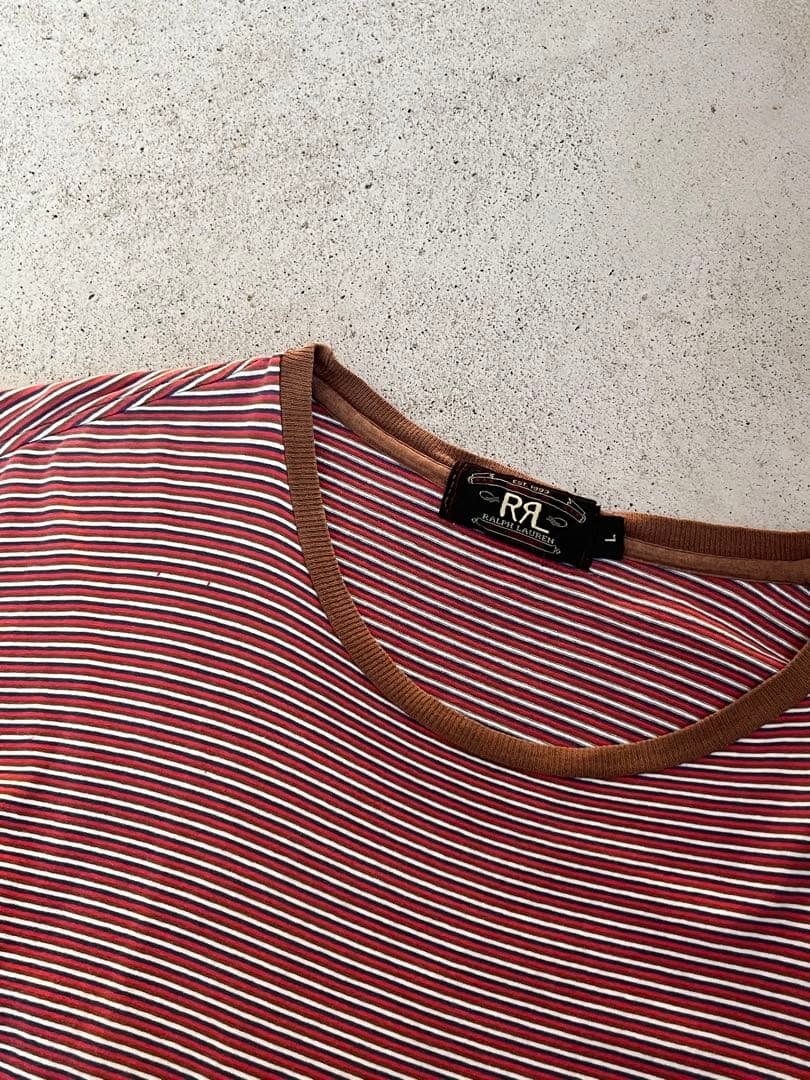 【USA製】90's vintege ダブルアールエル RRL ボーダーTシャツ - メルカリ