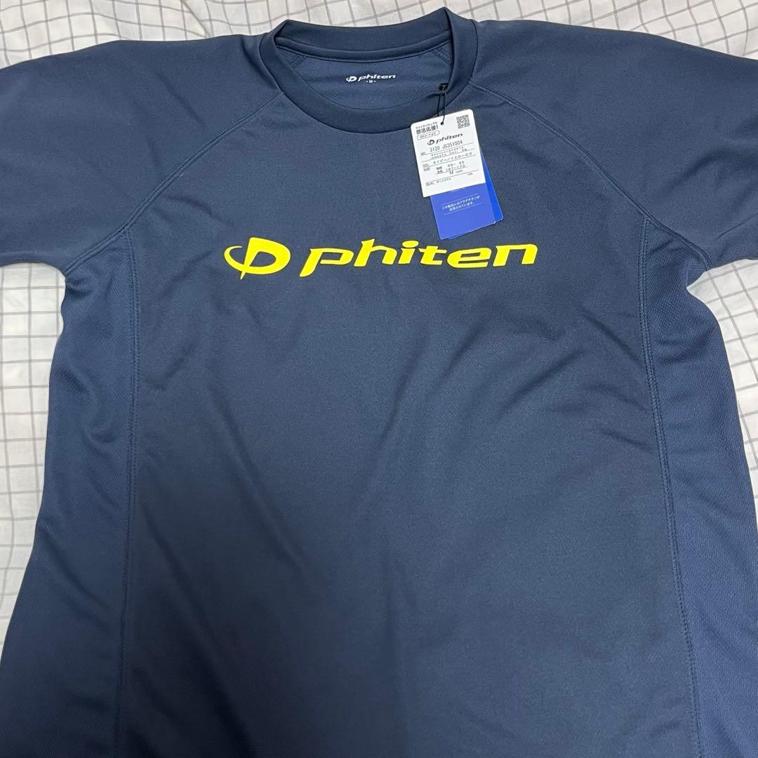 phiten tシャツ ネイビー Mサイズ - メルカリ