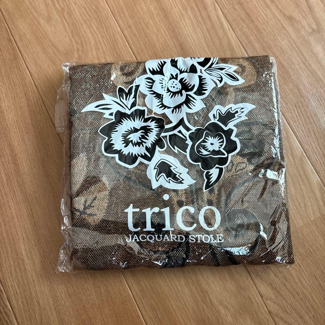 trico ジャガードストール No.7033 花柄 - メルカリ