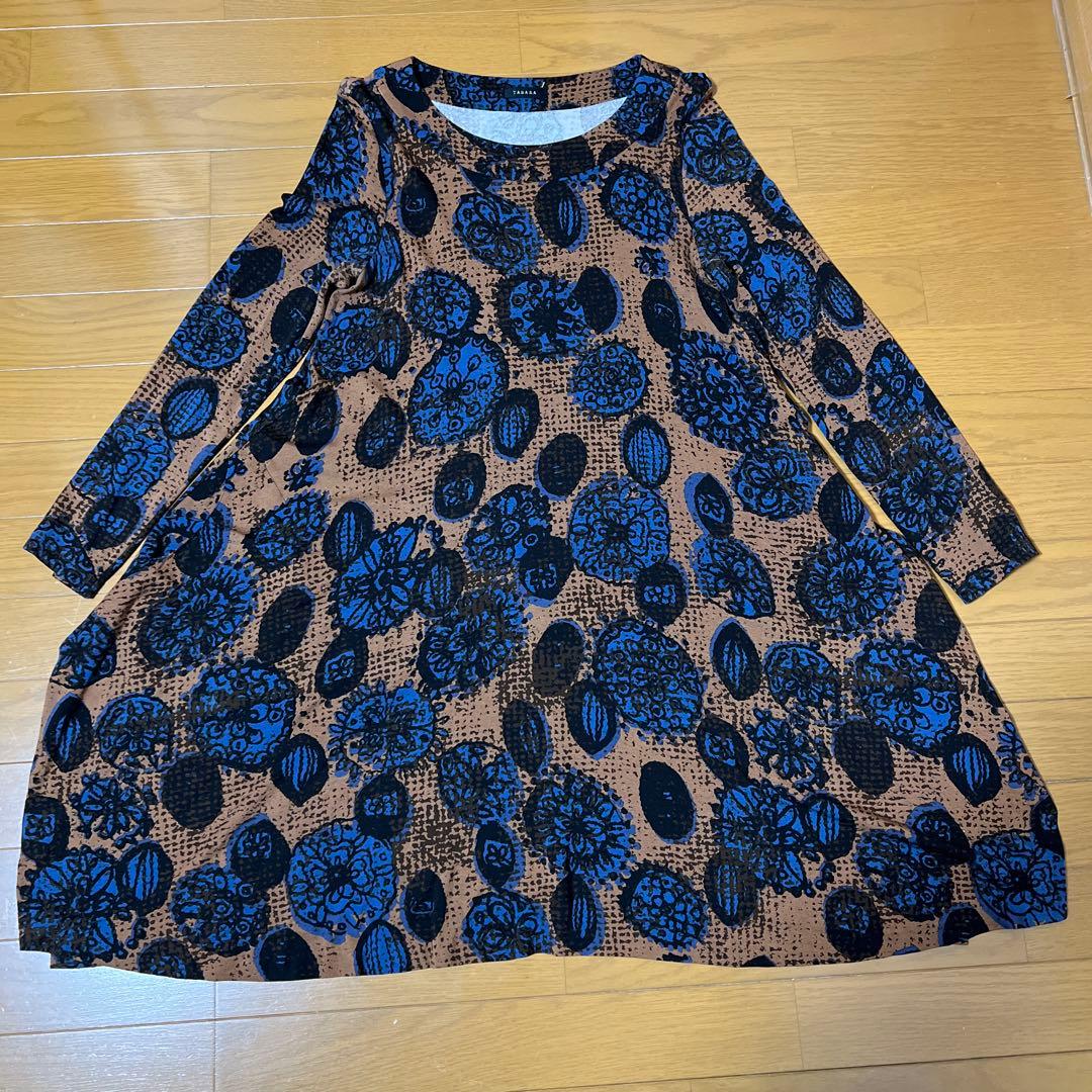 TABASA 柄チュニック スリット、ポケット付き長袖サイズ36美品 - メルカリ