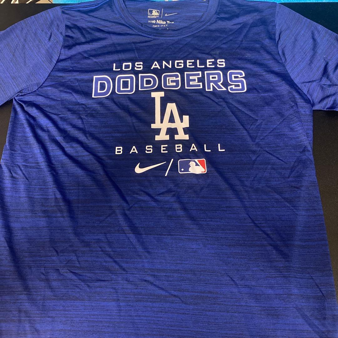 【新品/未使用】NIKE MLB ドジャース プレゲームTシャツ ジュニア160センチ - メルカリ