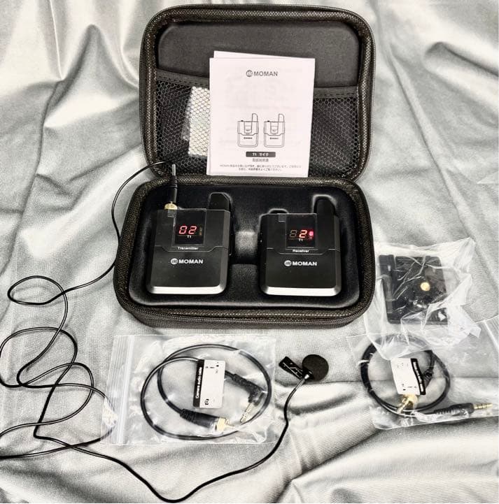B帯 ワイヤレス ラベリア ビンマイク 送受信セット MOMAN T1 ⑤ - メルカリ