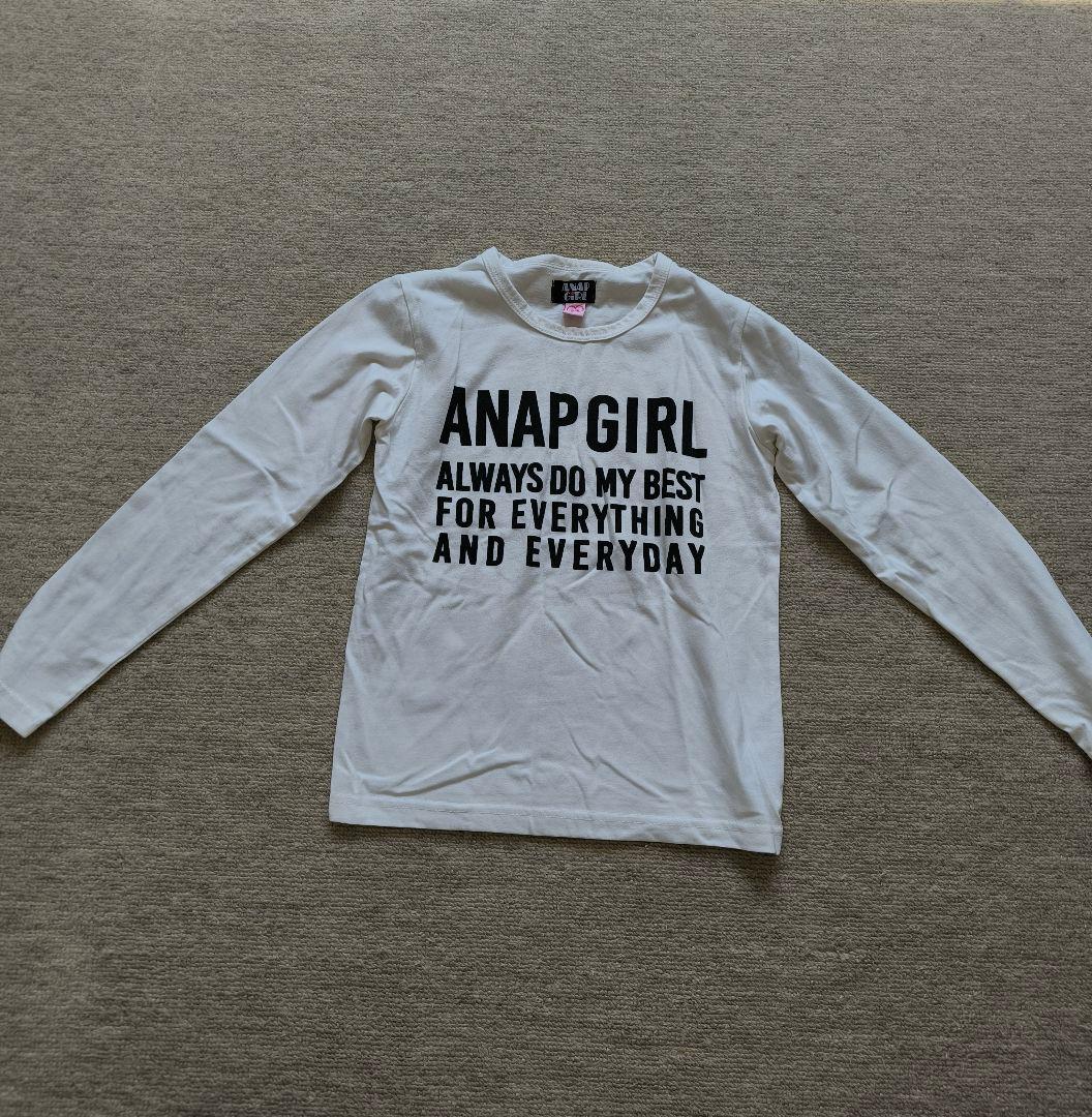 ANAP GIRL 長袖Tシャツ XS ホワイト - メルカリ