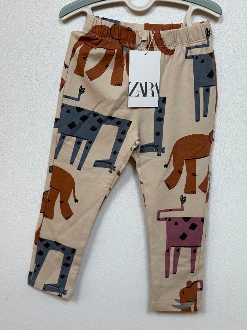 【新品未使用】ZARA 動物柄 ロングパンツ 98cm 2-3歳 - メルカリ