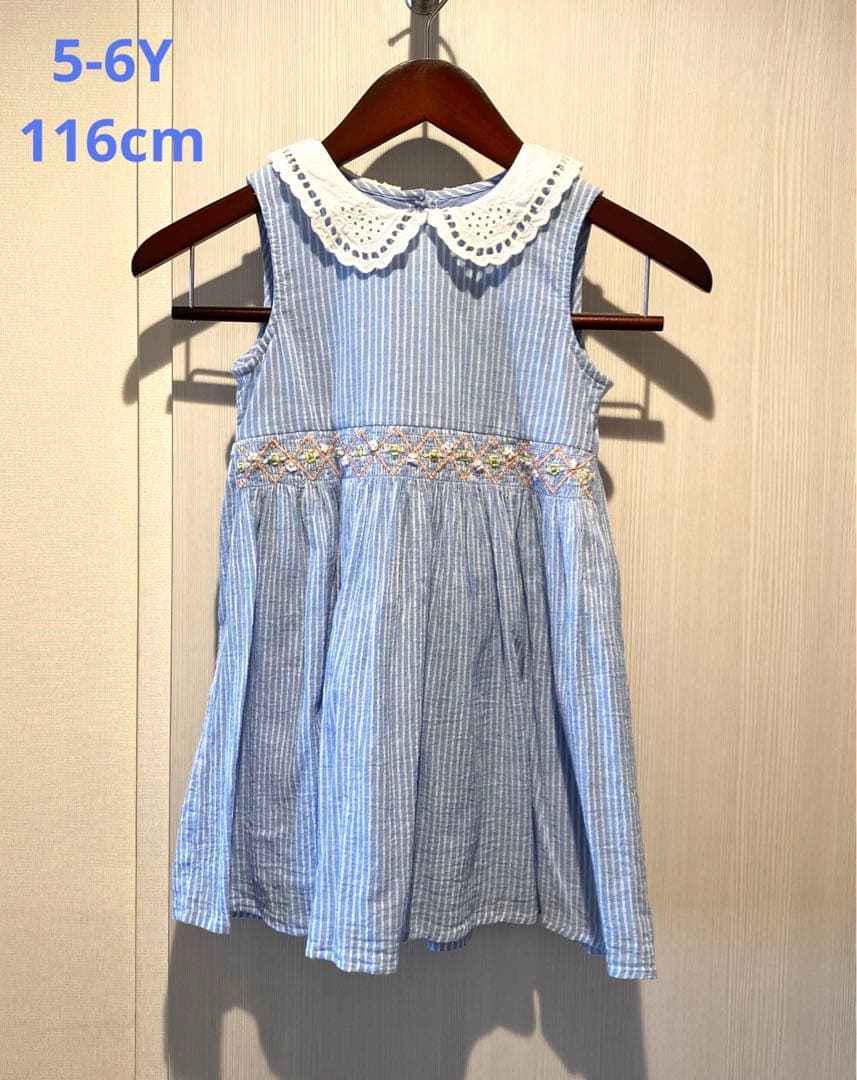 美品♡ next スモッキングワンピース 5-6Y 116 110 120 - メルカリ