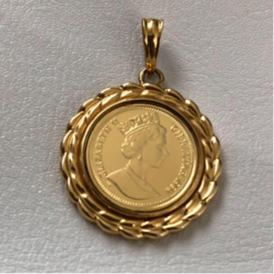 コインペンダント k24 k18 1/10オンス - メルカリ