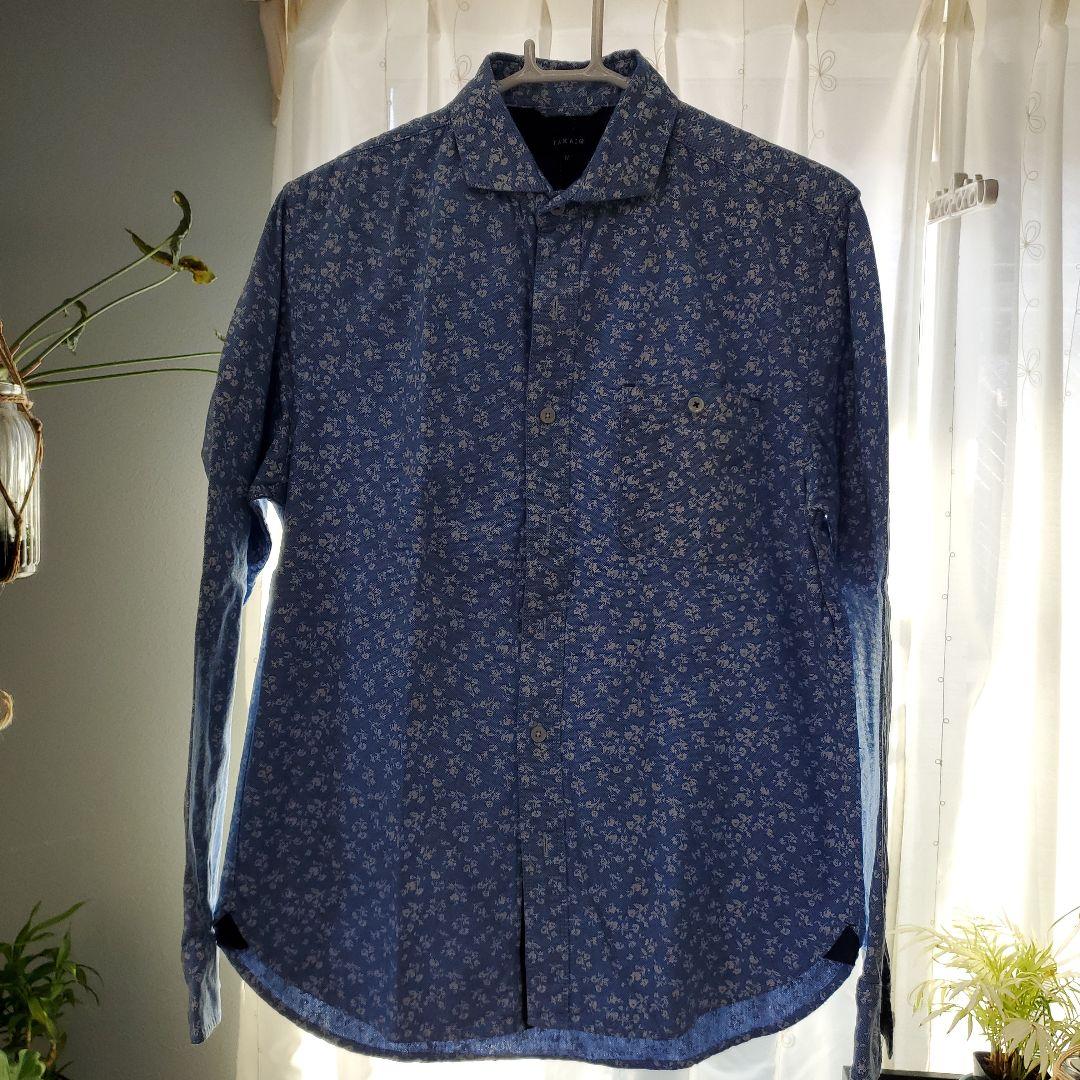 TAKAQ 花柄 長袖シャツ Mサイズ - メルカリ