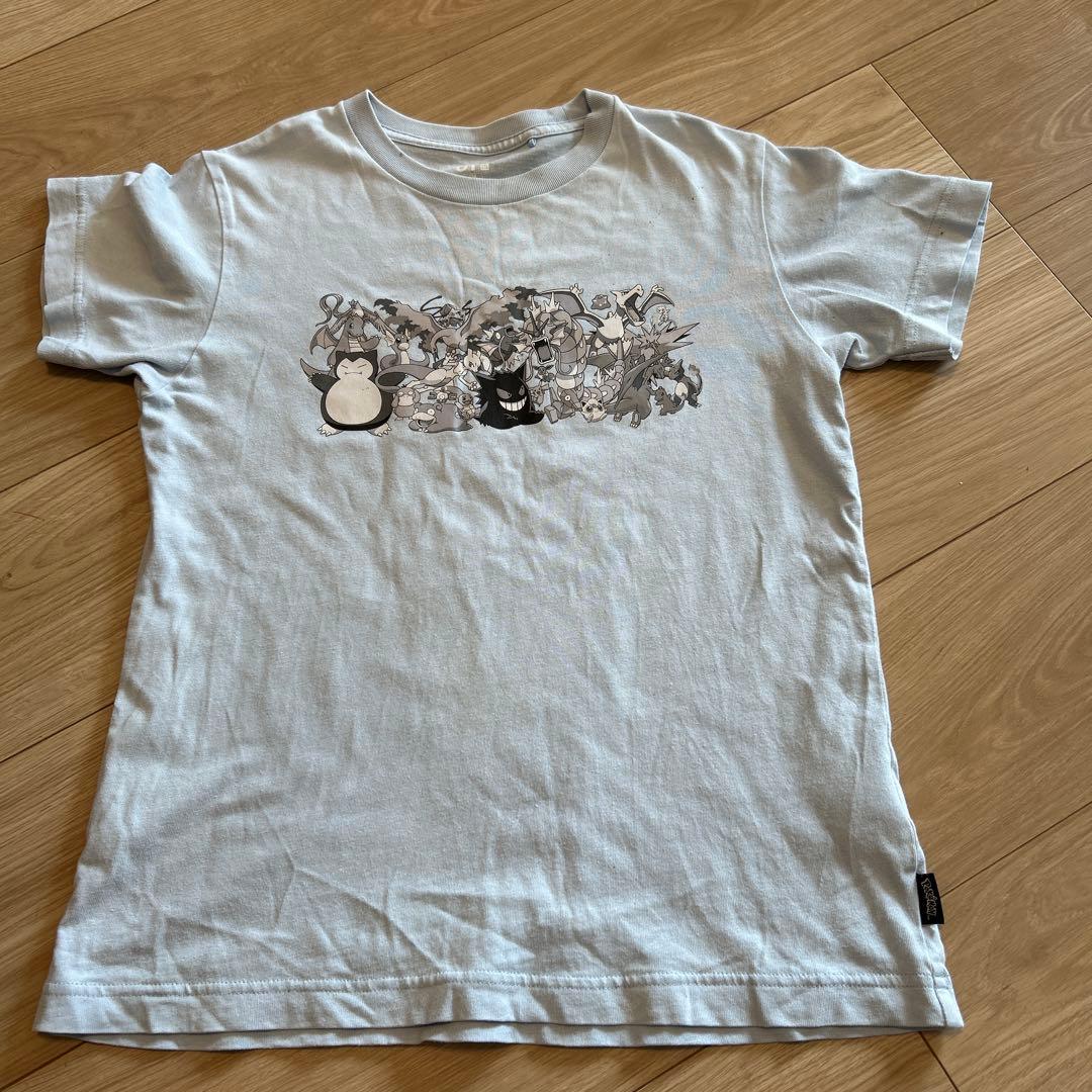 UNIQLO ポケモン Tシャツ 水色 150㎝ - メルカリ