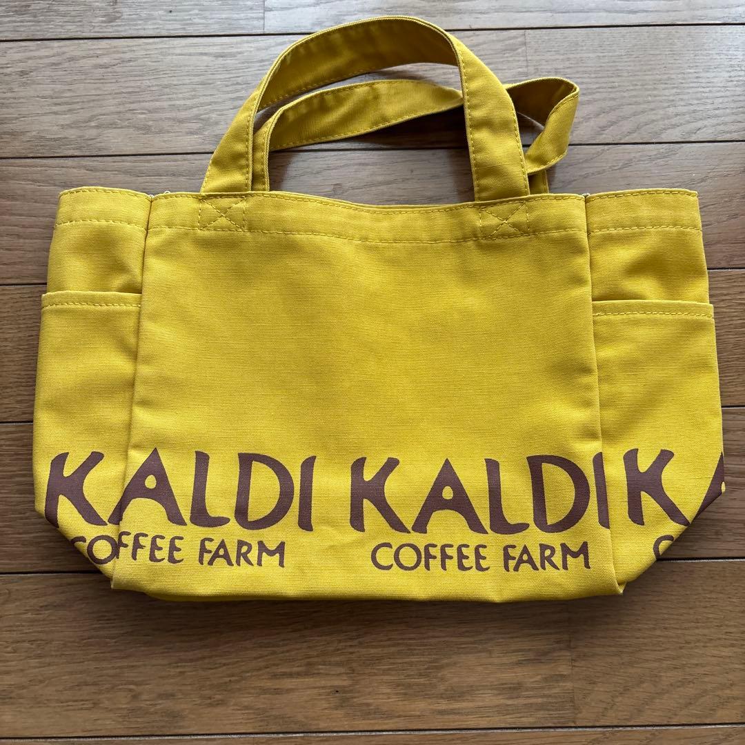 KALDI ロゴ入り イエロー バック - メルカリ