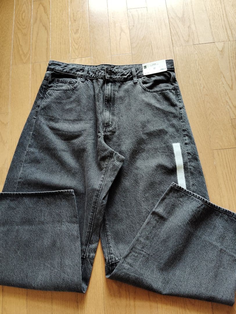 新品 GU バレルレッグジーンズ 3XL DARK GRAY ダークグレー - メルカリ