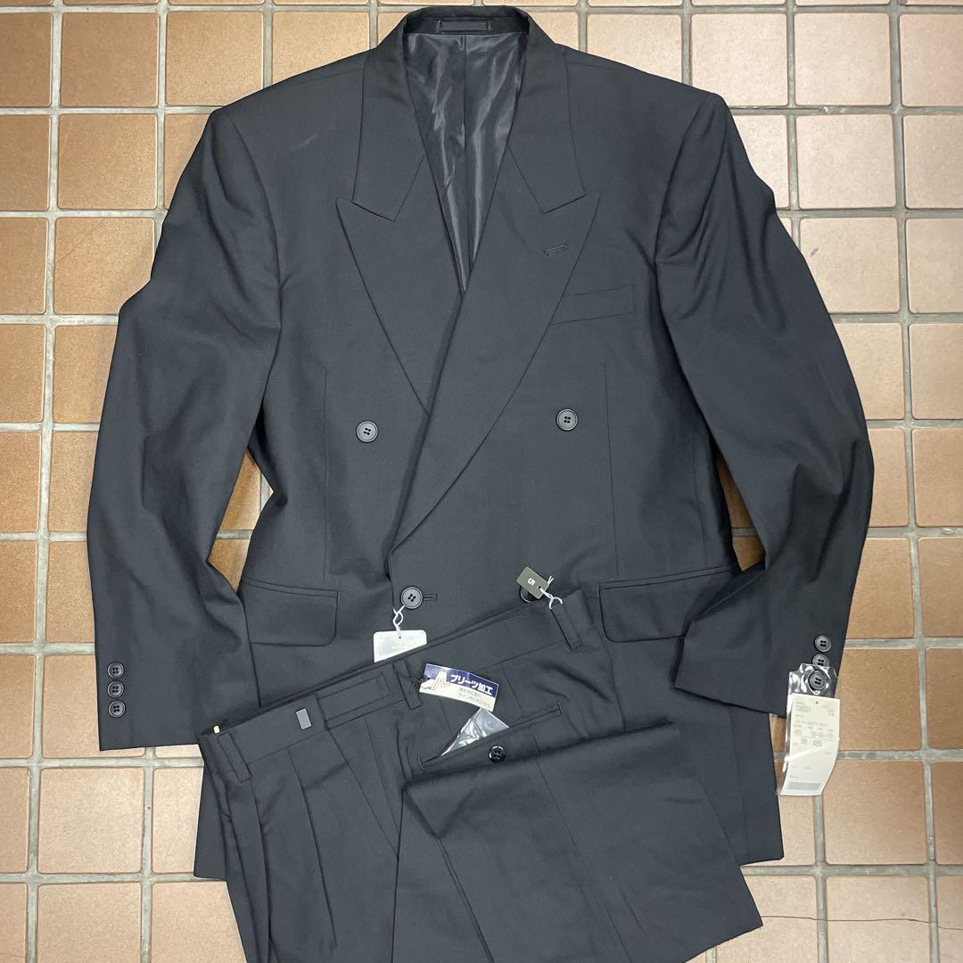最安値 メンズ礼服 激安礼服 ダブルスーツ セットアップ 喪服 AB5 L - メルカリ