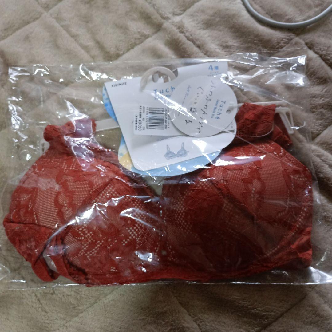 GUNZE touch sweet make ブラ 赤 2枚 - メルカリ