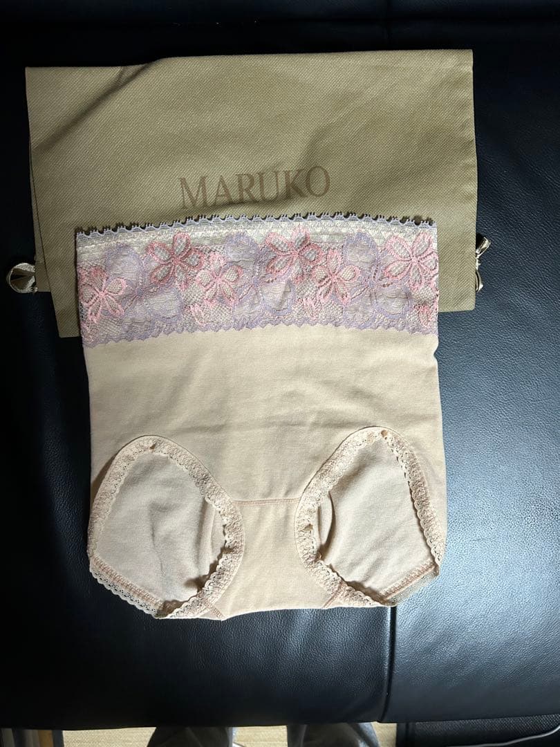 MARUKO ベージュ レースショーツ 収納袋付き - メルカリ