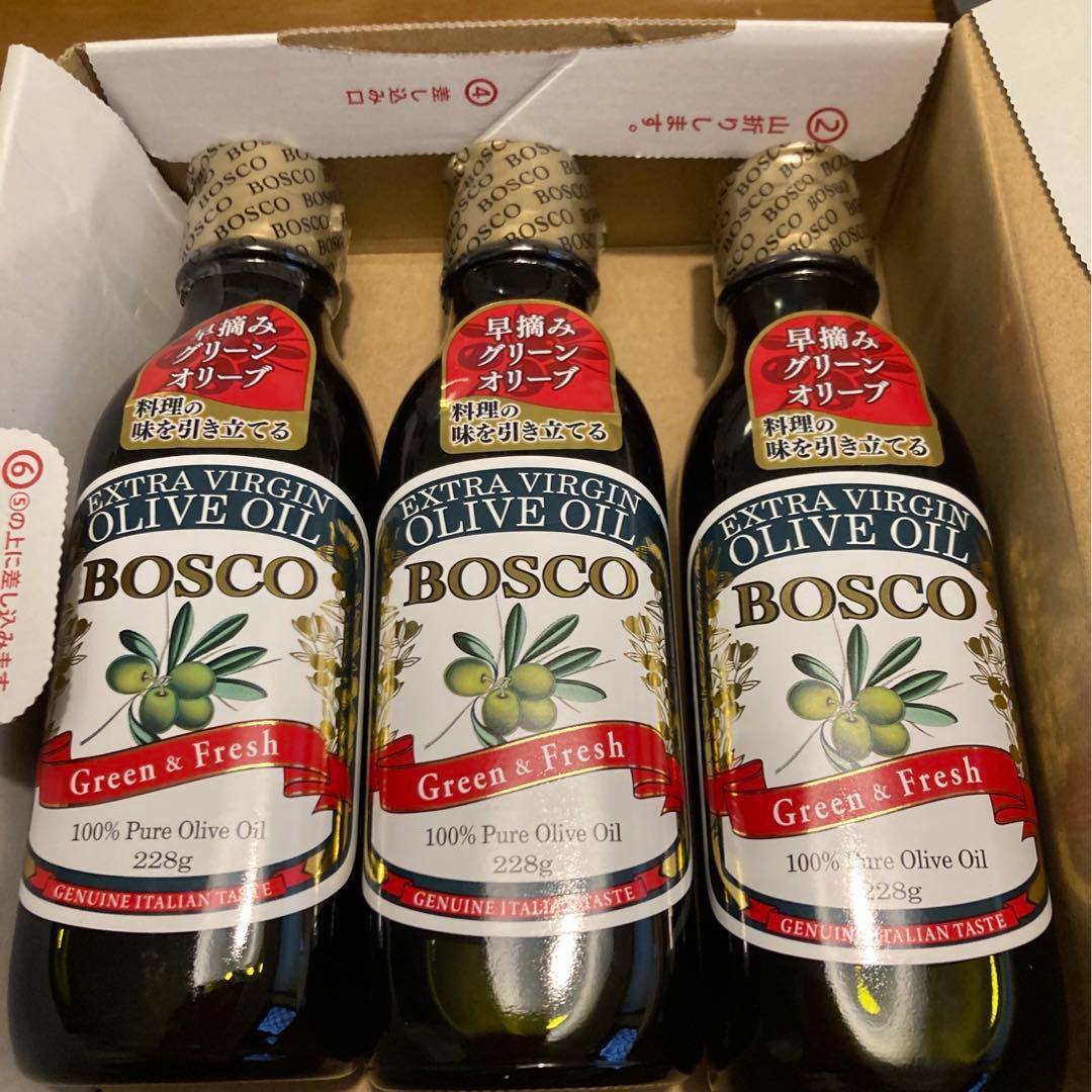 228g×3 BOSCO エキストラバージン オリーブオイル 228g×3本 - メルカリ