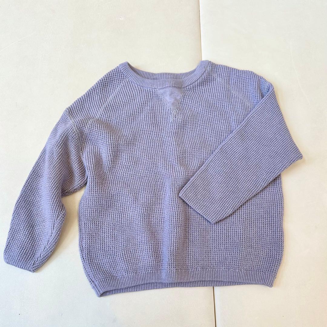 ZARA kids ニット グレー 2-3y - メルカリ