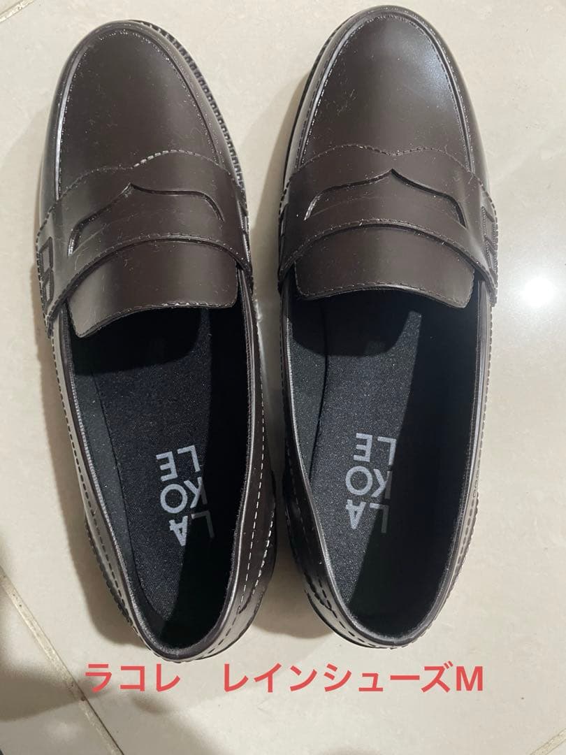 LAKOLE ラコレ レインシューズ ローファータイプ 試着のみ サイズM - メルカリ