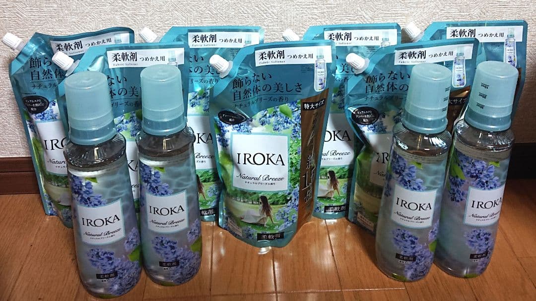 IROKA ナチュラルブリーズ 本体 570ml 4本 スパウト710ml 7個 - メルカリ