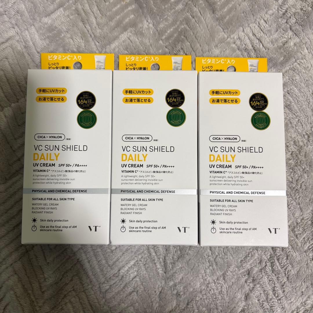 VT VCサンシールドデイリーUVクリーム×3個 - メルカリ