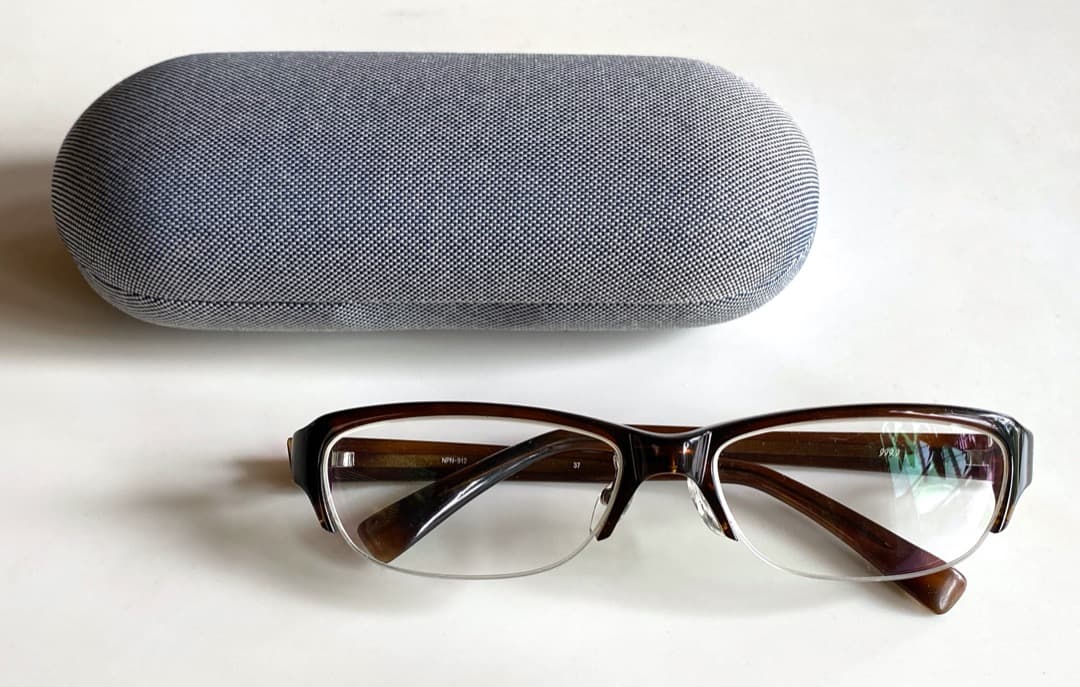 フォーナイン999.9メガネNPN-912/55 16 132 ブラウン/美品 - メルカリ