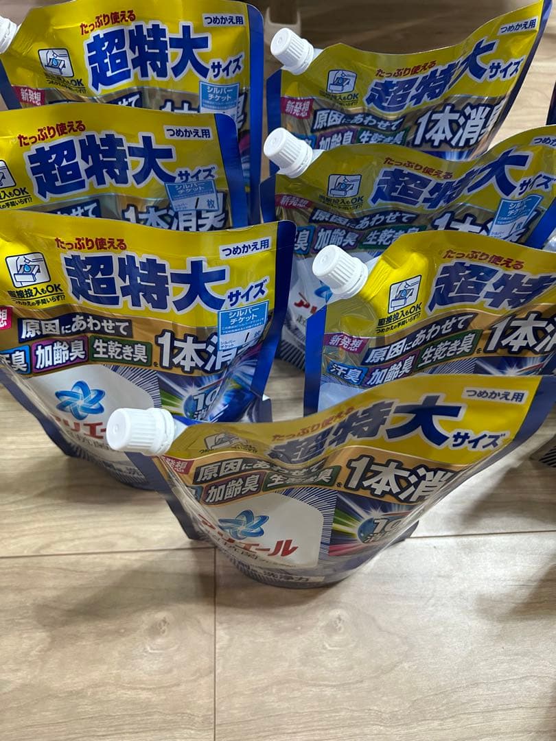 ☆アリエール☆ 超抗菌プレミアム つめかえ用 超特大 860g 7袋セット - メルカリ