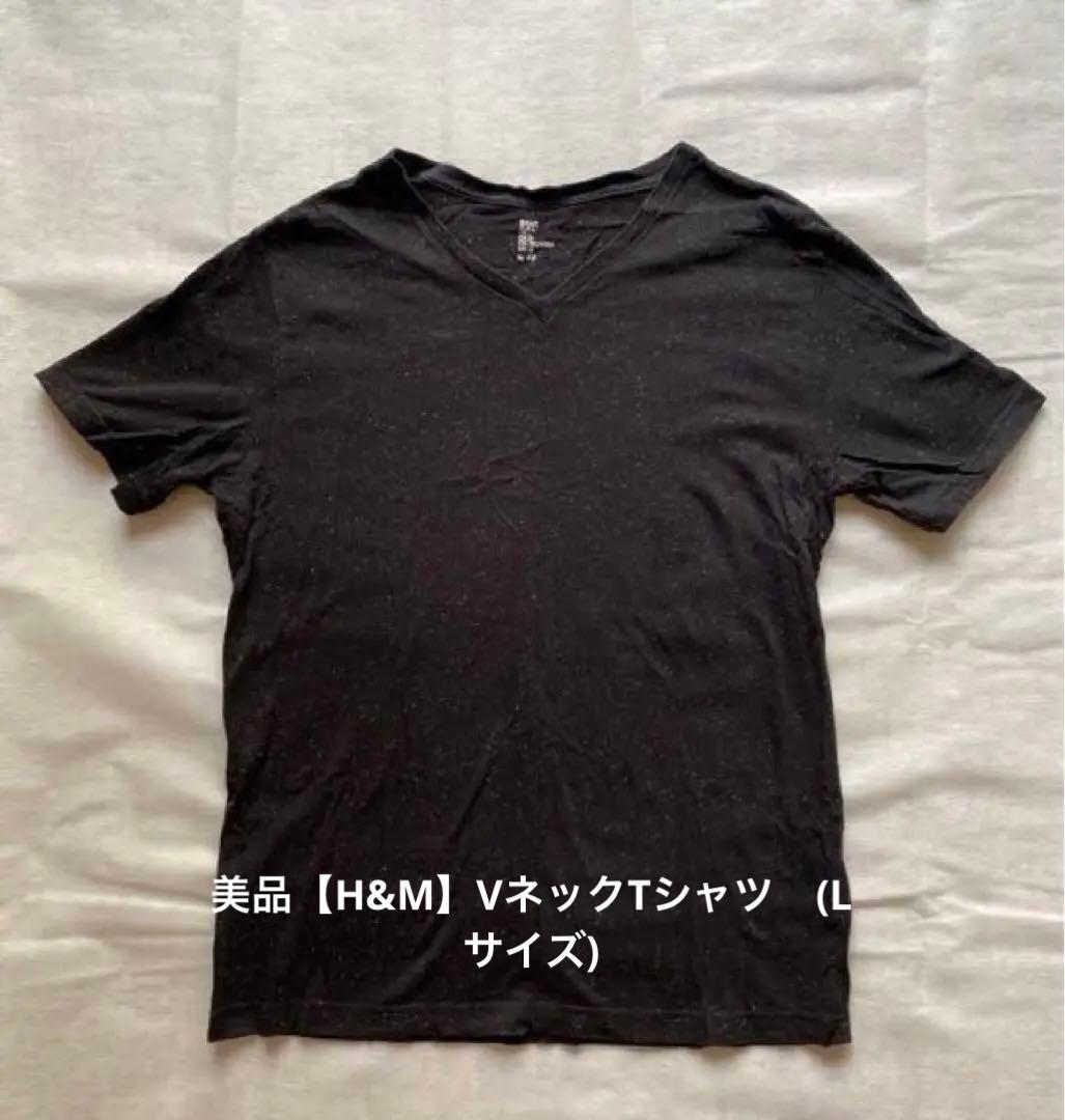 美品【H&M】VネックTシャツ (Lサイズ) by メルカリ