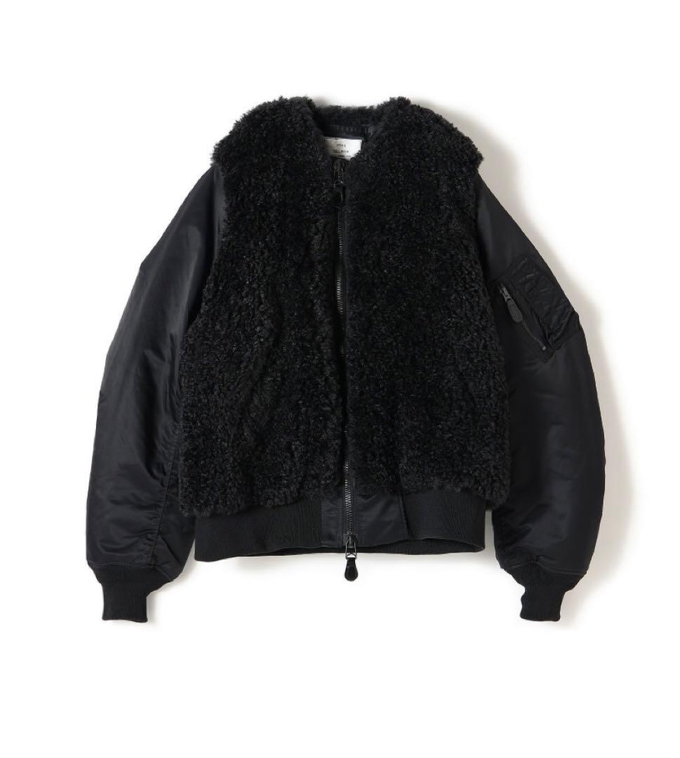 新品24AW HYKE FAUX SHEARLING TYPE MA-1サイズ1 - メルカリ