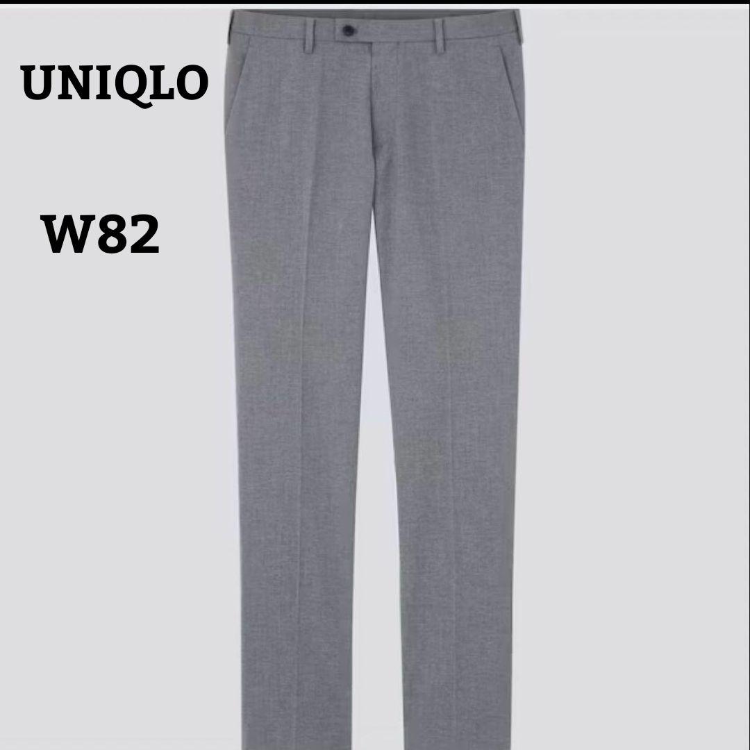 UNIQLO 感動パンツ ドライストレッチ グレー スラックス W82 メンズ - メルカリ