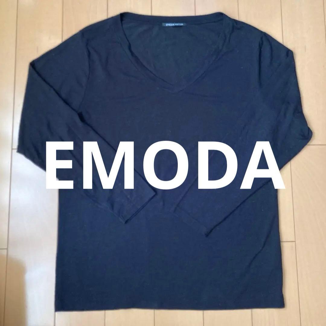 EMODA ADDITION ブラック Vネック長袖 - メルカリ