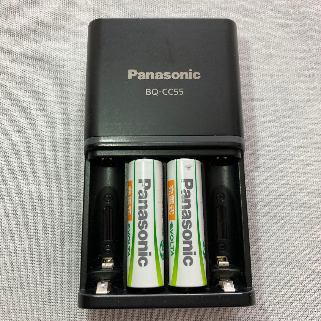 Panasonic 急速充電器 BQ-CC55 （単3形電池2本付き） - メルカリ