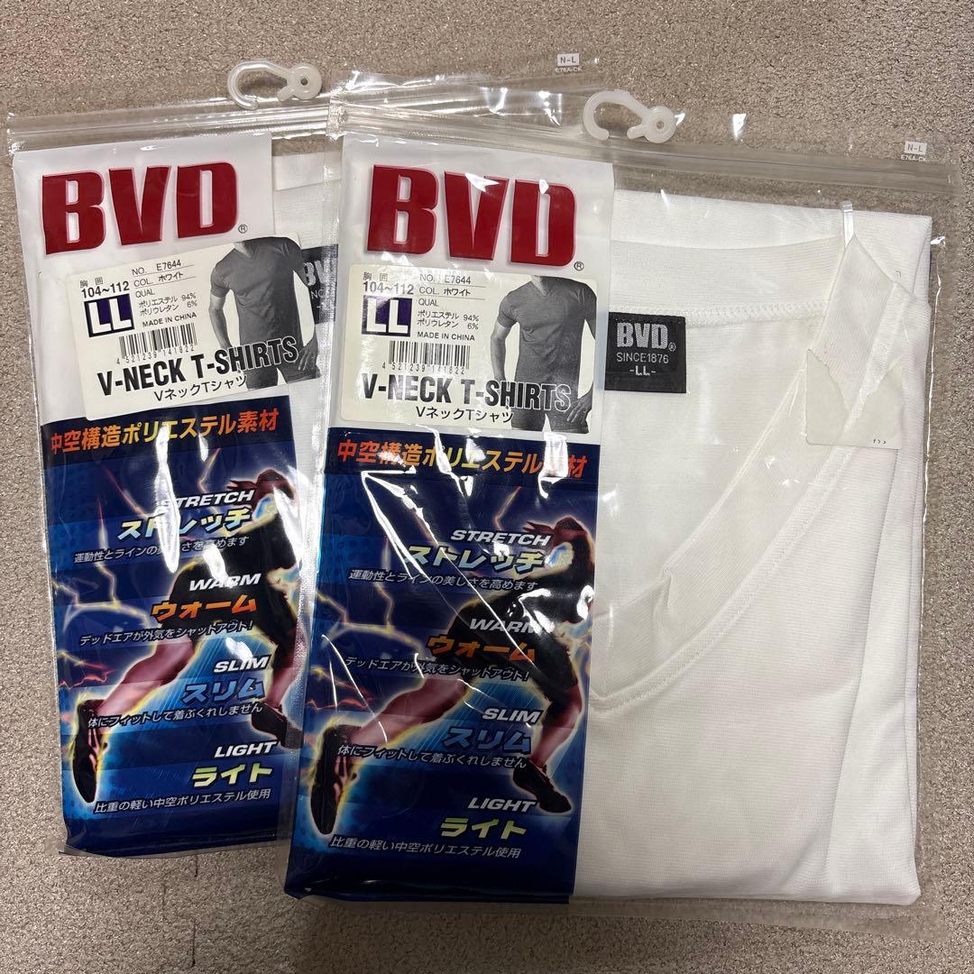 BVD Vネック Tシャツ LL 2枚セット - メルカリ