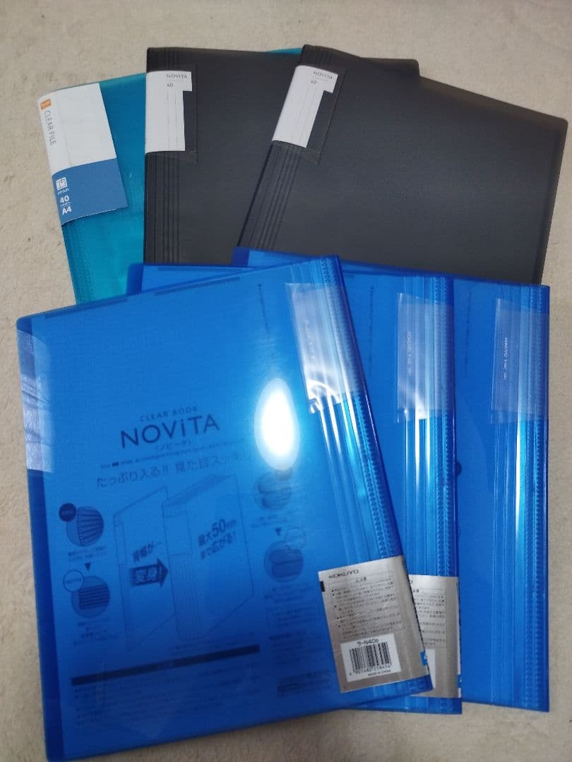 NOViTA A4 クリアファイル 40P 5冊 ＆ DCM A4クリアファイル - メルカリ