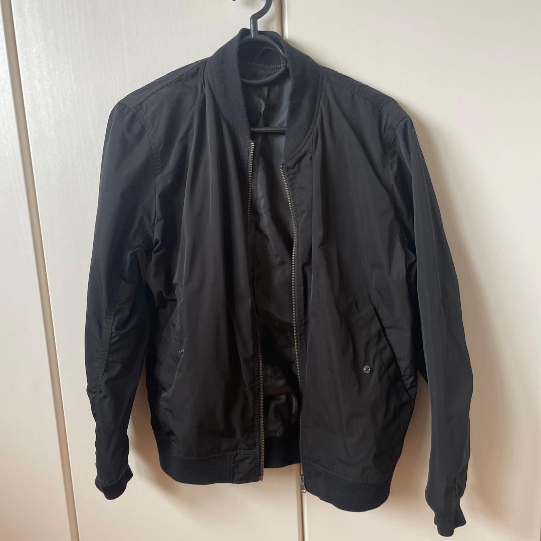 MA-1 GU 黒 少し汚れあり - メルカリ