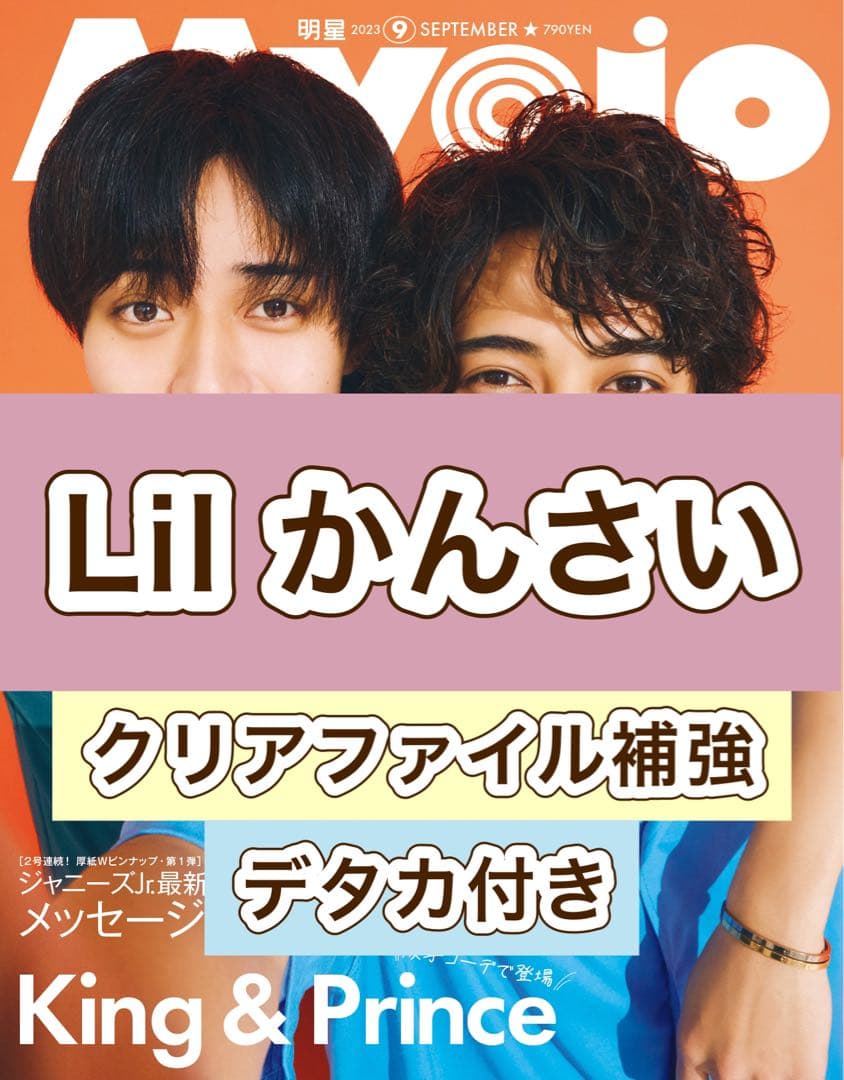 Lil かんさい 切り抜き 厚紙 デタカ データカード Myojo 9月号 - メルカリ