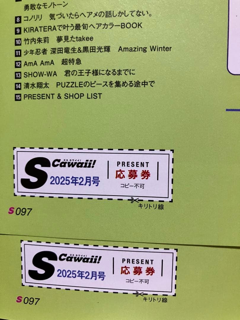 Scawaii! 2月号 直筆サイン入りチェキ 応募券 2枚 - メルカリ