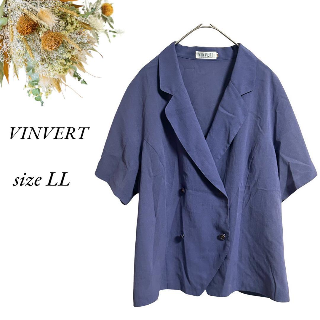 VINVERT 半袖春夏ジャケット LL シースルー 紫 レトロ 3392 - メルカリ