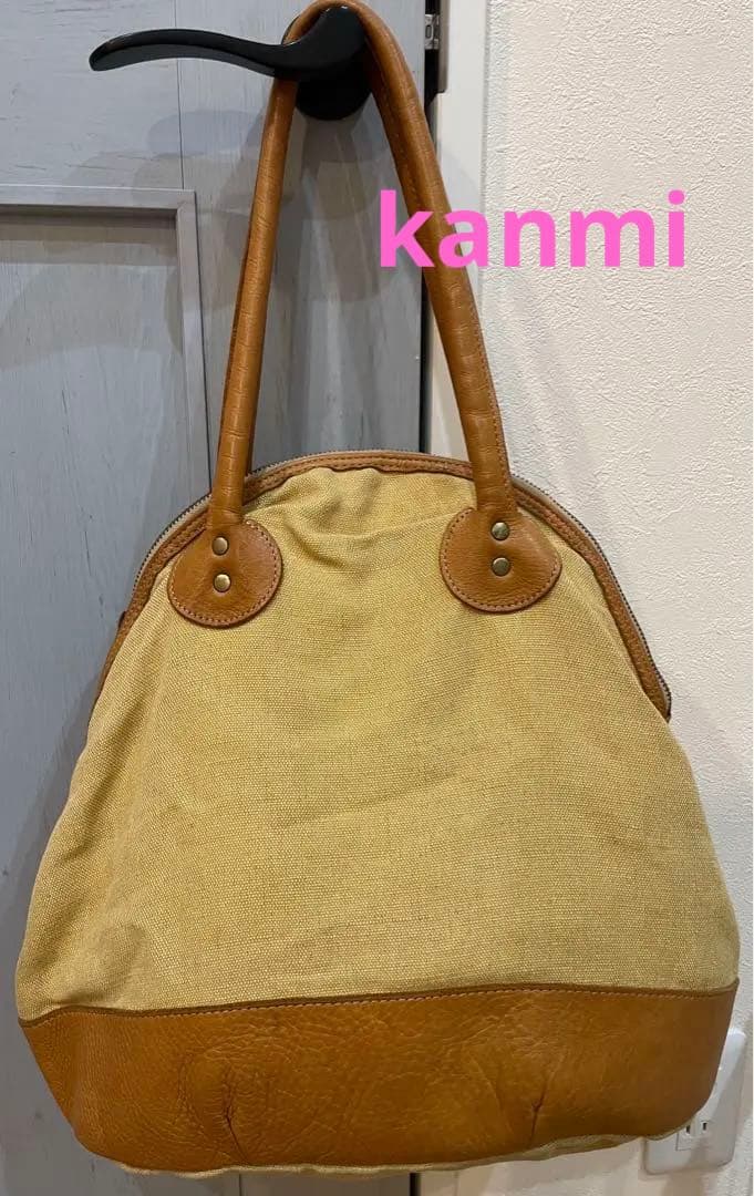 kanmi バッグ コットン レザー by メルカリ