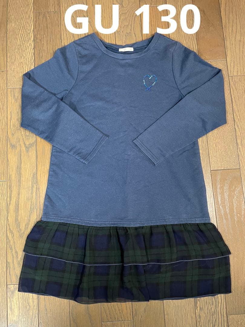 GU チュニックワンピーススカート 130 - メルカリ