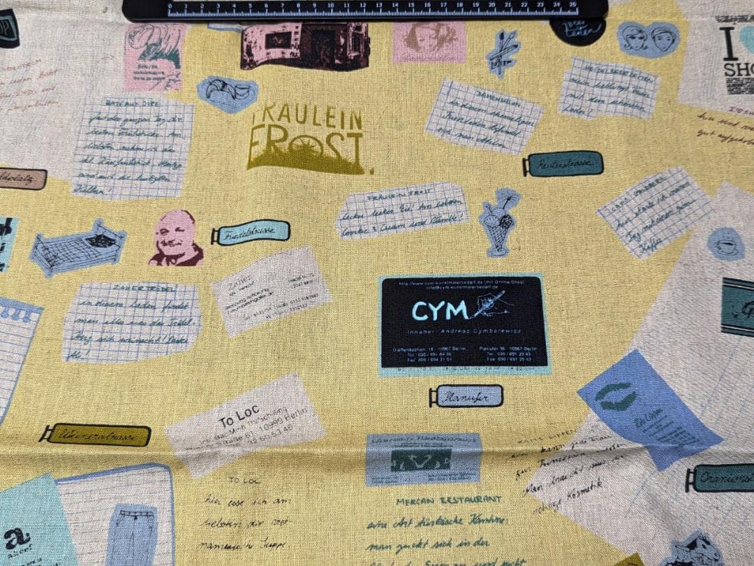 生地 Yuwa Marie Jacobi 約105㎝ⅹ48cm ライトイエロー - メルカリ