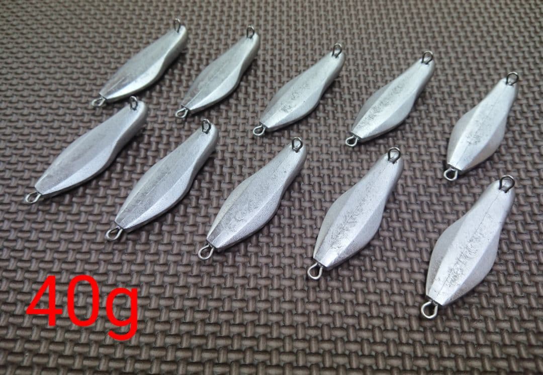 インチク40g10個セット(硬質鉛製ハンドメイド) - メルカリ