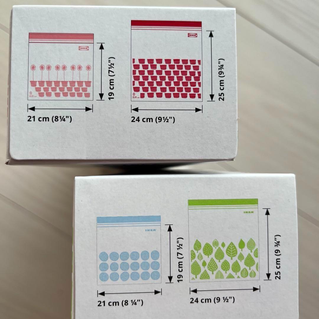IKEA イースタード ジップロック フリーザーバッグ 2.5L&1.2L 2箱 - メルカリ