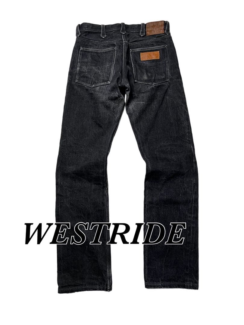 WESTRIDE(ウエストライド) WR201 21.75oz ブラックデニム - メルカリ