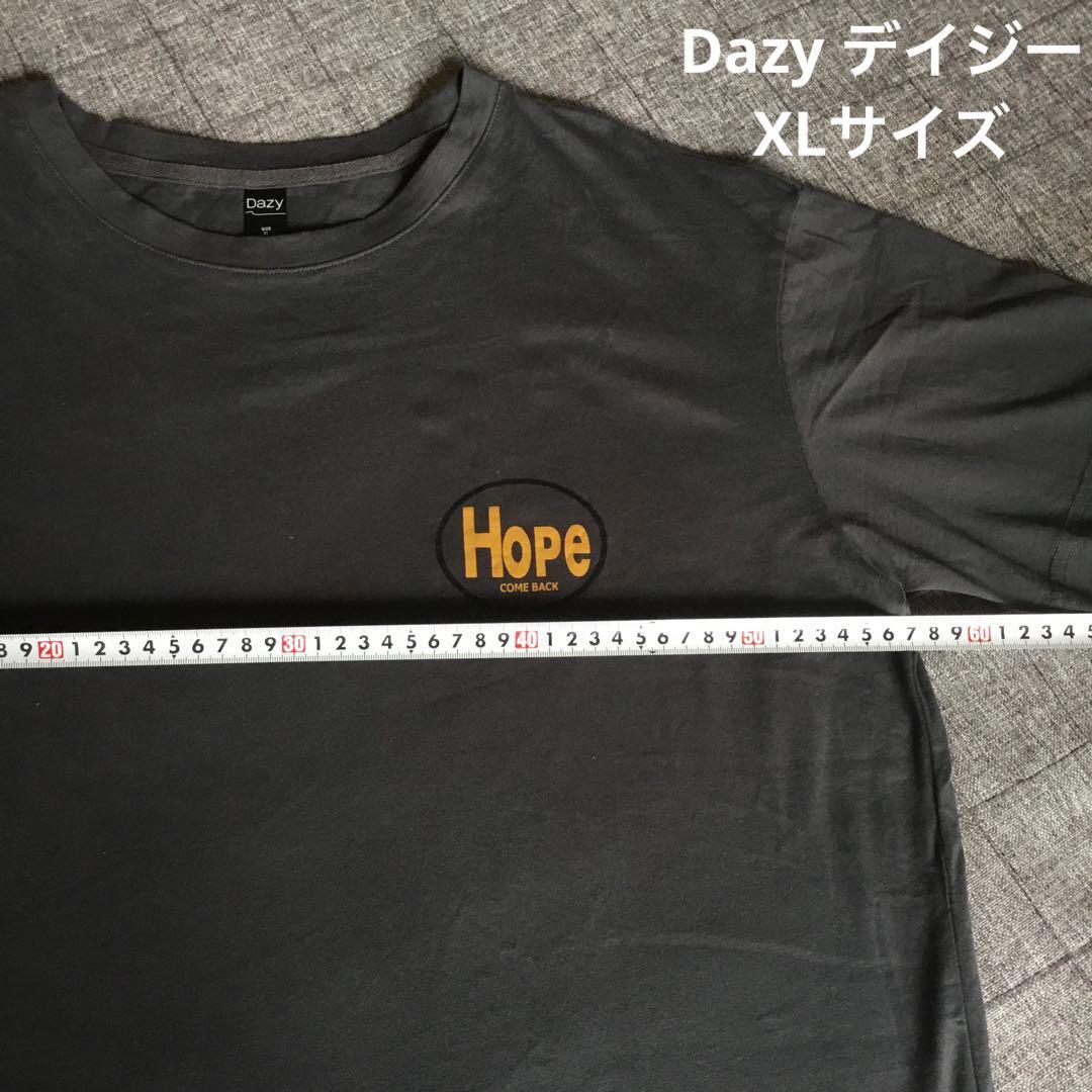 【Dazy デイジー】 Hopeロゴ ダークグレー Tシャツ XLサイズ - メルカリ