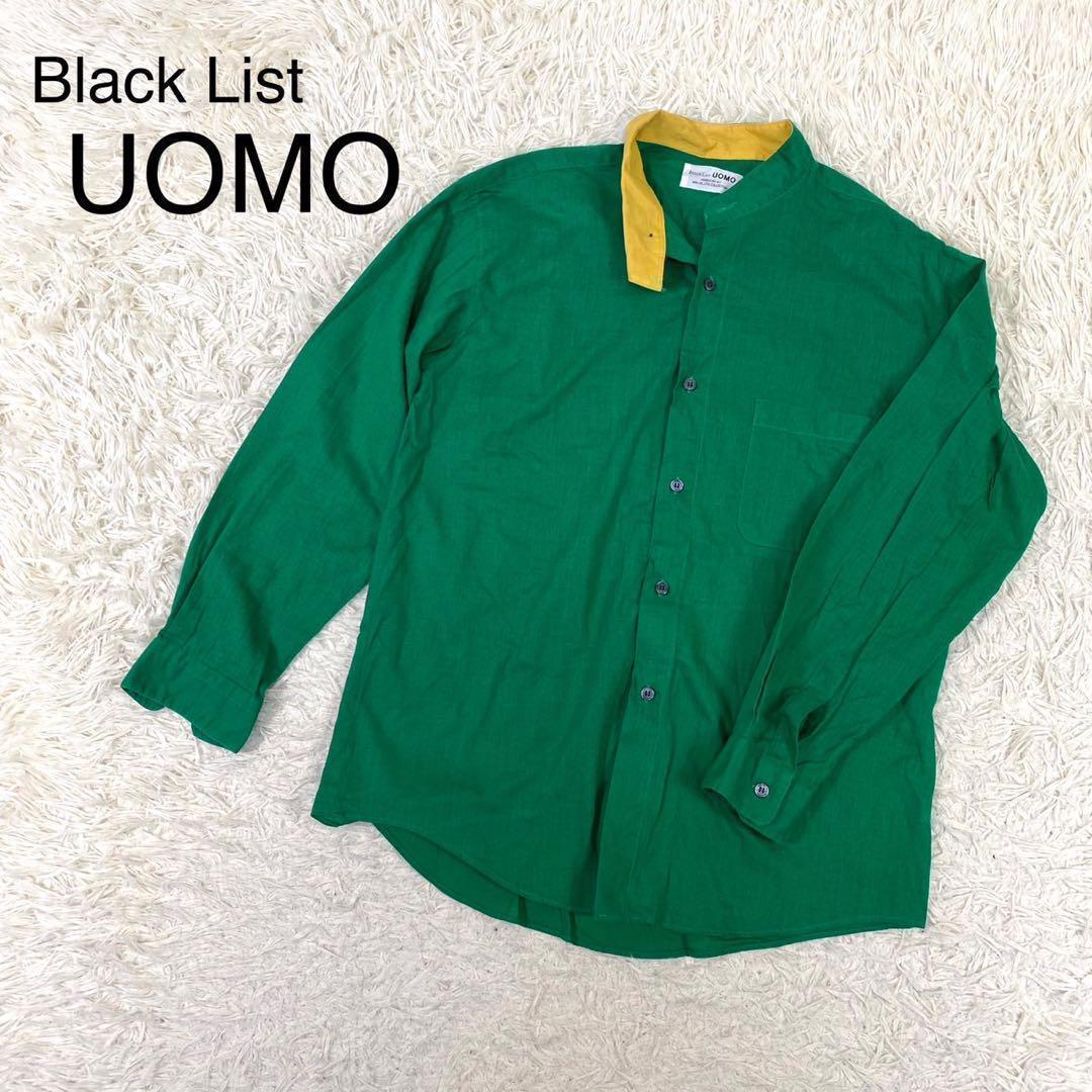 Black List UOMO グリーンカラー アシメトリーカラー 長袖 シャツ - メルカリ