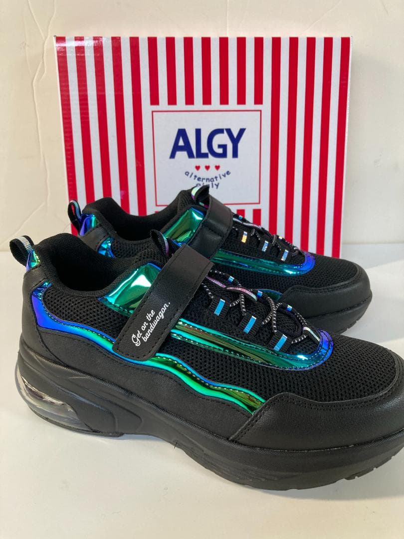 最新作【新品★箱付】ALGY『スニーカー厚底エアー＆面ファスナー』24cm☆2D by メルカリ