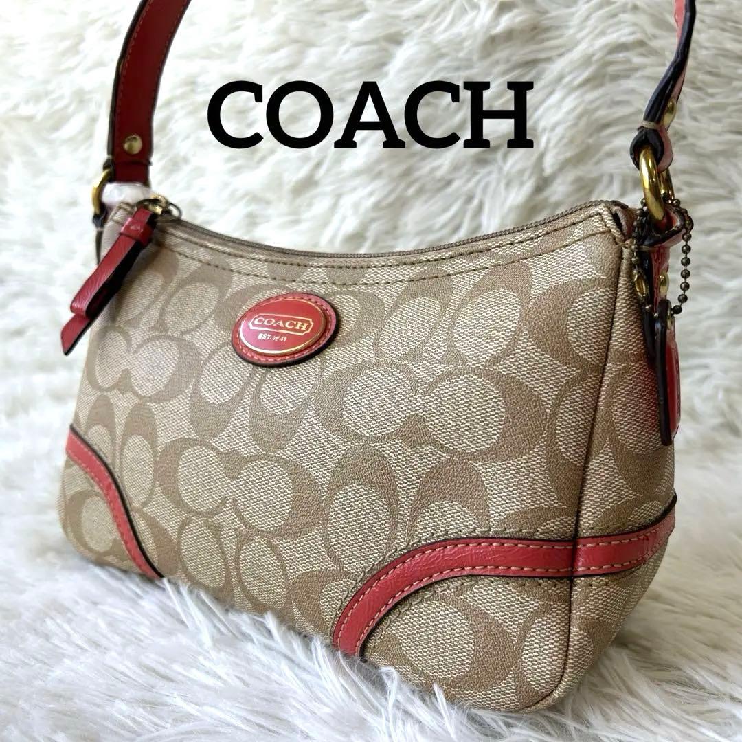 ⭐︎大人気⭐︎COACH PVC シグネチャーワンショルダーミニバッグ - メルカリ