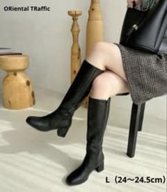 ORiental TRaffic ロングブーツ ブラック L 中敷き付き - メルカリ